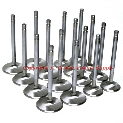 New Stainless Steel Valve Set 2.055 Intake & 1.625 Exhaust sb Chevy 400 ...