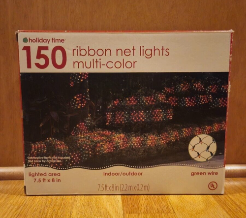 Walmart Holiday Time 150 Multicolor ribbon net lights (Incandescent) | eBay