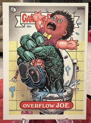 1987 Topps Garbage Pail Kids GPK Overflow Joe # 389b Sticker Card | eBay