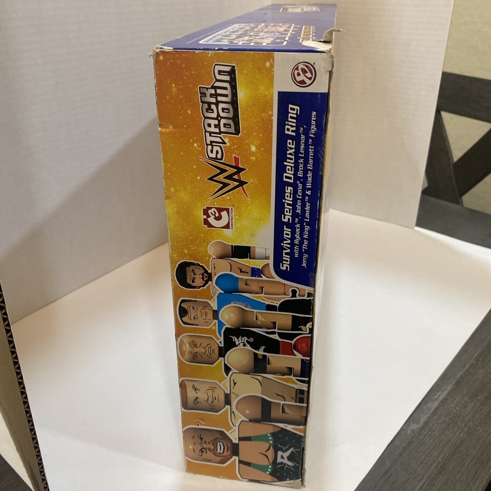 RARE WWE C3 Stackdown Survivor Deluxe Ring Building Set John Cena 21041 ...