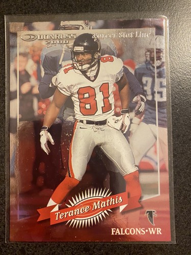 2000 Donruss Stat Line Atlanta Falcons Football Card #8 Terance Mathis ...