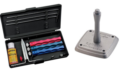 Lansky Standard Sharpening System 3 Hone Kit + Universal Mount Bundle ...