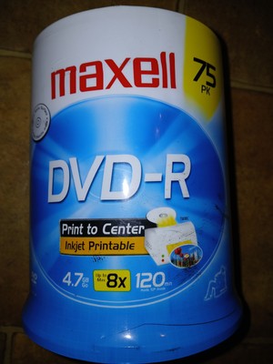 Maxell DVD-R 8X 75 discs | eBay