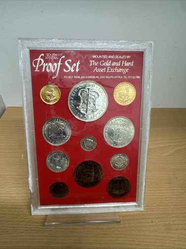 South African 1960 Proof Set containing 11 coins, including a gold ...