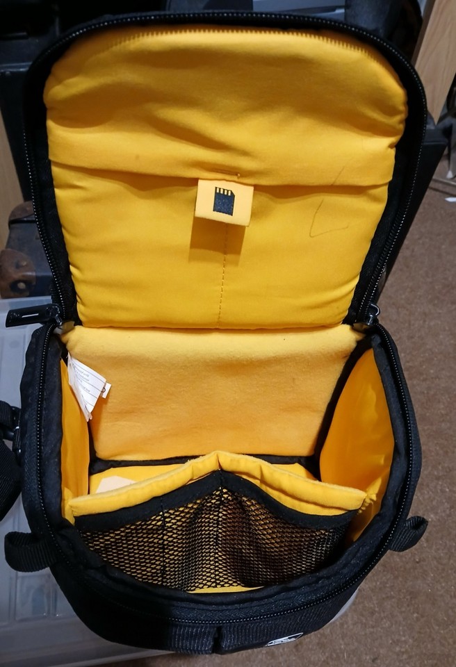 Kata Lite-437 Digital Camera Bag with Case , black with yellow interior ...