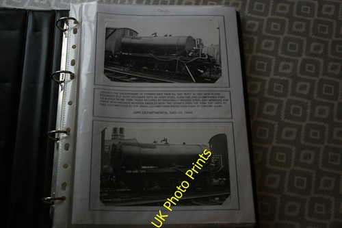 Railway Photo x 2 Freight Tank Wagon GWR Departmental Gas Oil Oxford ...