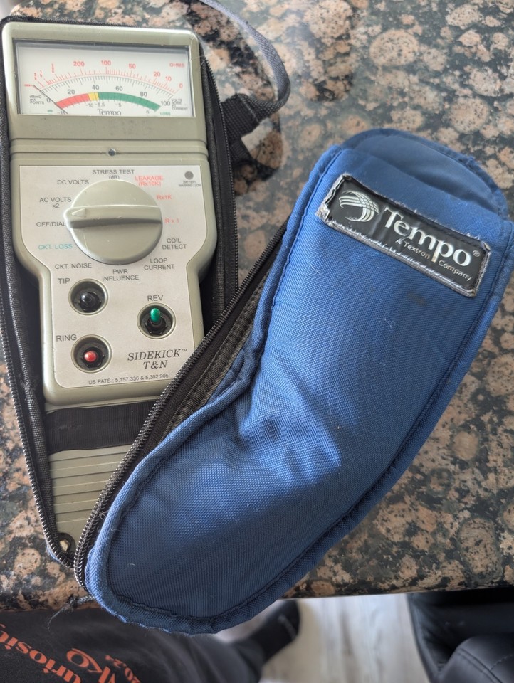 Tempo Sidekick T&N Cable Transmission & Noise Tester Leakage Stress ...