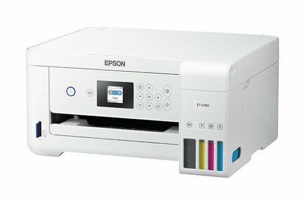 Epson EcoTank ET-2760 Supertank Color Inkjet All-in-One Printer - White ...