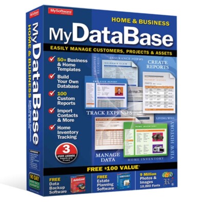 Avanquest My Database Home & Business Software Windows, XP, VIsta, 7, 8 ...