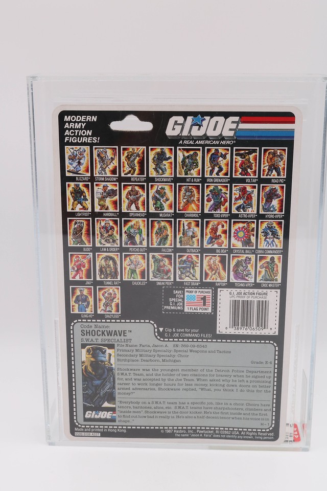 Hasbro Gi Joe Shockwave 1988 Series 7 AFA Graded 85 Nm+ POP: 1 | eBay