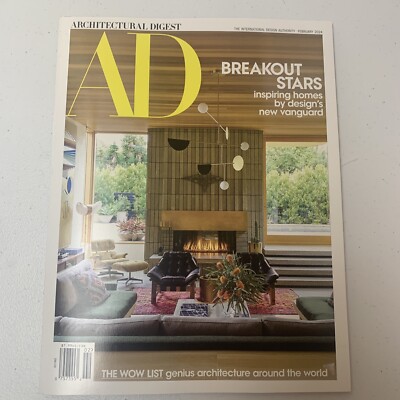 Architectural Digest Magazine Feb 2024 Breakout Stars ~ Free Ship~ | eBay
