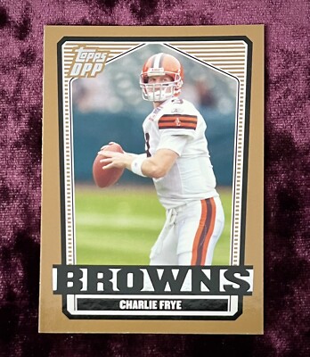 Charlie Frye 2007 Topps DPP Gold #69 MINT Browns Jersey Akron Rookie ...