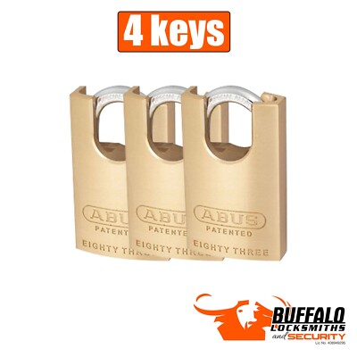 3 Anti pick Restricted Bilock Exclusive/ABUS 83CS45 Padlock with 4 ...