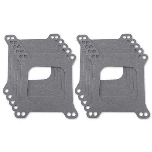 10pc Holley Edelbrock Carb Base Flange Gasket Open Carburetor 4 Barrel ...