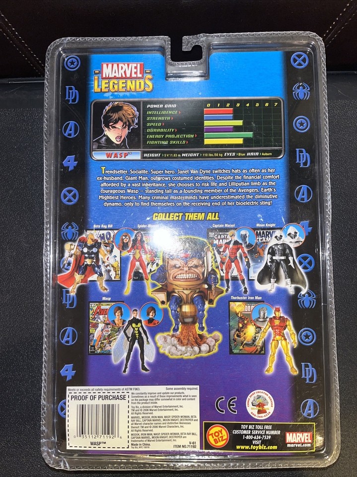 Marvel Legends WASP w/ Modok BAF Legs Series 6" Action Figure Comic ...