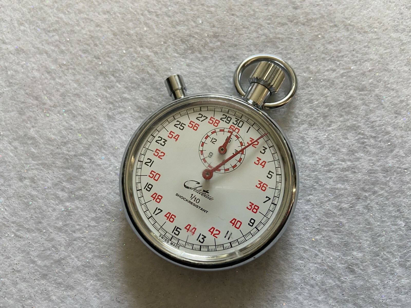 Swiss Made Vintage Chateau 1/10 Shock Resistant Mechanical Wind Up ...