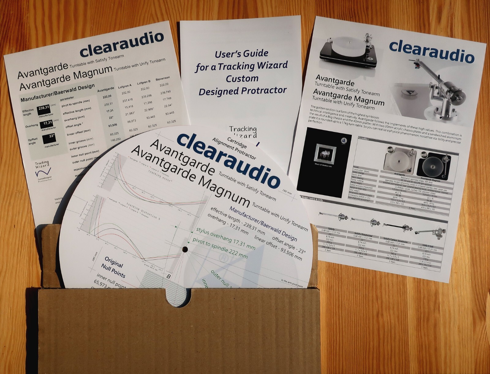 Clearaudio Avantgarde Custom Designed Turntable Tonearm Cartridge ...