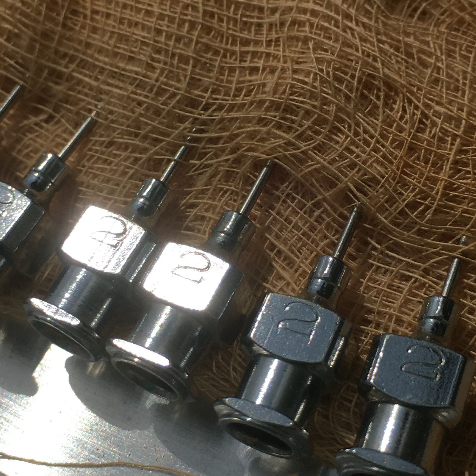 FRENCH ANTIQUE 1800s LONG MEDICAL SYRINGE NEEDLES~ LOT OF 10 ~UNUSED ...