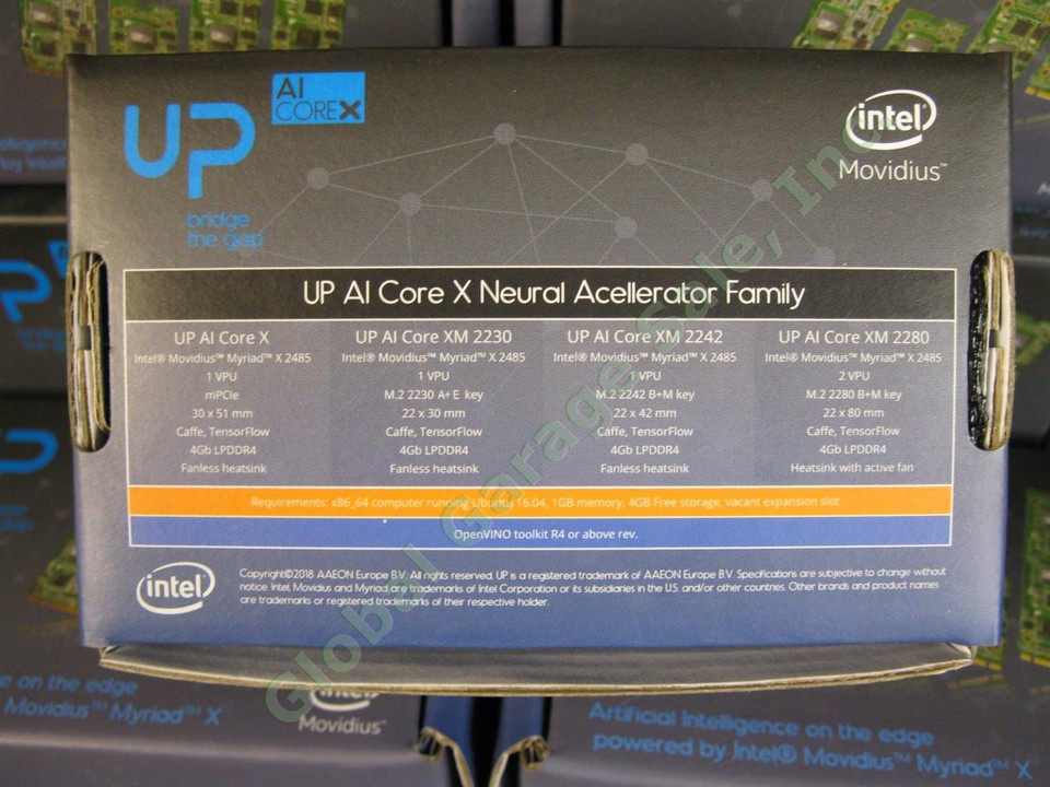 Up AI Core X Intel Movidius Myriad 2485 VPU Vision Processing Unit ...