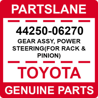 44250-06270 Toyota OEM Genuine GEAR ASSY, POWER STEERING(FOR RACK ...