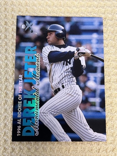 2001 Fleer Derek Jeter Monumental Moments EX /1996 Derek Jeter #2MM HOF ...