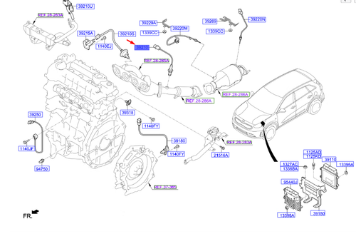 KIA NIRO MK1 Oxygen Sensor 3921003140 NEW GENUINE | eBay UK