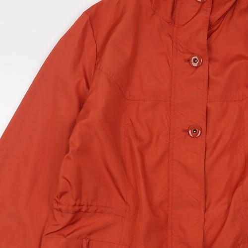Being Casual Womens Orange Jacket Size 14 Zip | eBay UK