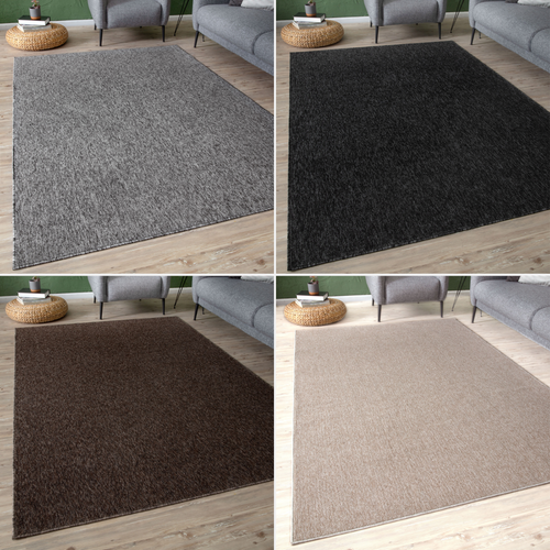 Solid Design Modern Rugs and Runners for Living Room Bedroom Hallway ...