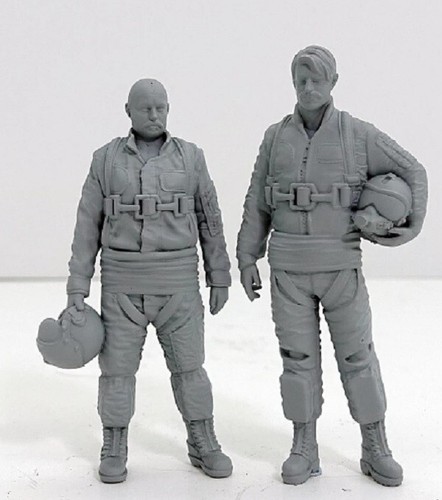 1/32 Resin Figure Model Kit Fighter Jet Pilots Military Air Force War ...