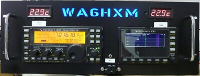 4U RACK CASE for ELECRAFT KX3+PX3 Portable SHACK STACK with AC Power ...