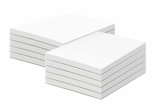 4 x 6" White Memo Pads - Chipboard Backing - 50 Sheets Per Pad, 10 Pads ...