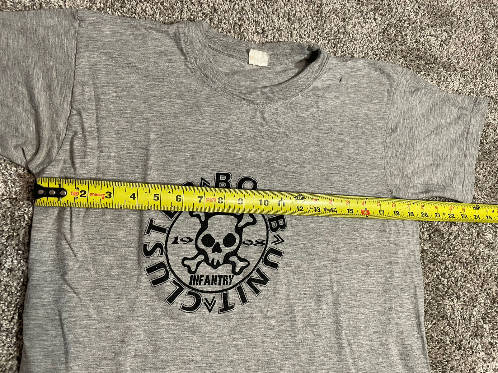 Vintage 1998 Cluster Bomb Unit Music Punk Band Tour T… - Gem