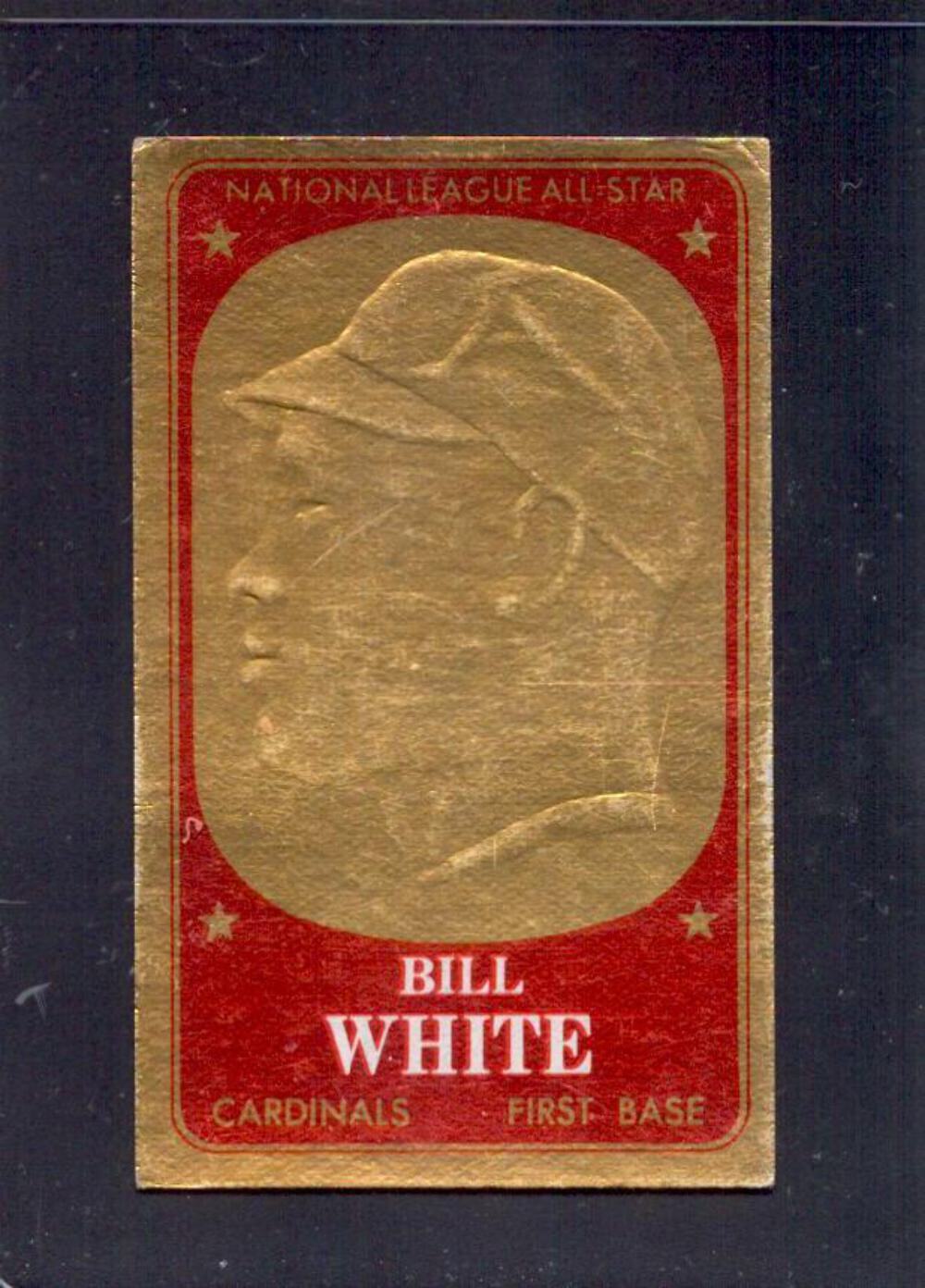 1965 Bill White Topps Embossed #43 Cardinals Baseball Card | eBay