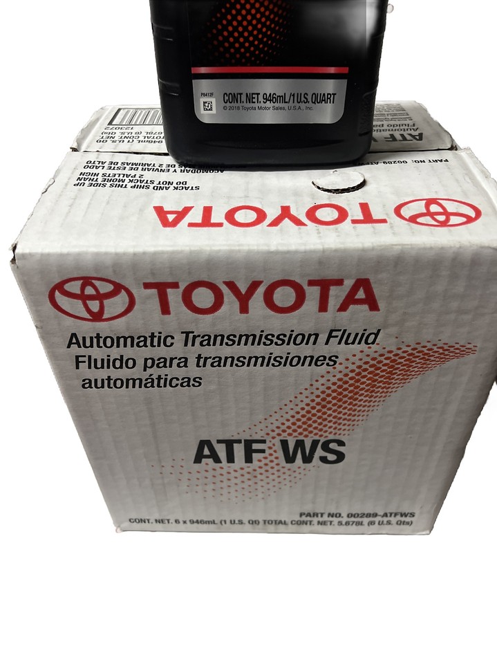 6 NEW GENUINE TOYOTA LEXUS ATF WS TRANSMISSION FLUID 00289-ATFWS OEM 6 ...