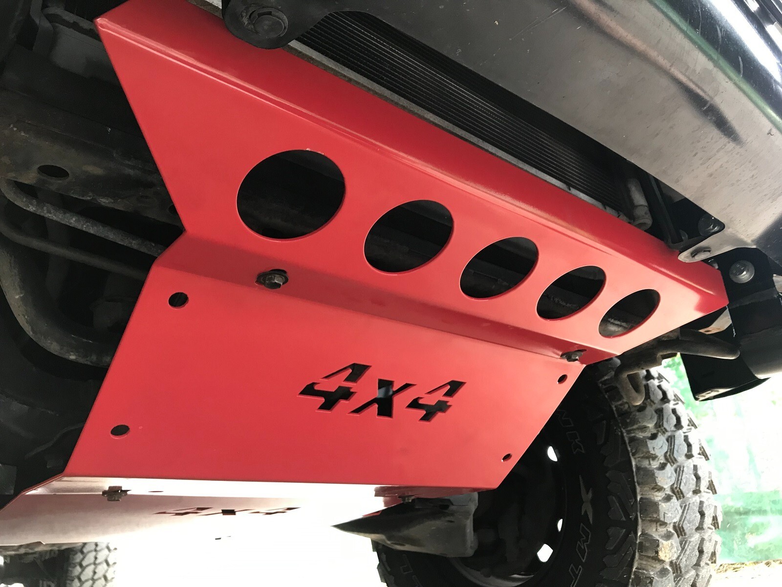 Front Engine Bash Plate 3mm Red For Toyota Hilux 2005-2015 SR SR5 N70 ...