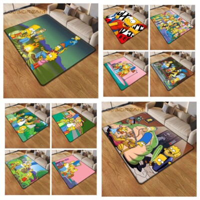 3D Simpsons Wohnzimmer Teppich Anti Rutsch Boden Teppich Tür Matte ...