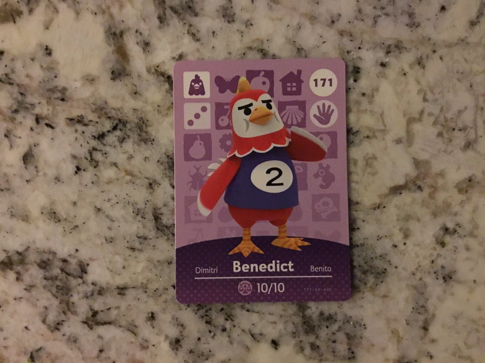 BENEDICT 171 Animal Crossing Amiibo Authentic Nintendo Mint Card From ...