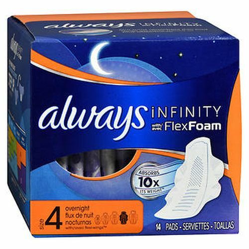 Overnight Infifnity Flex Foam Pads Size 4 13 Each By Always Discreet | eBay