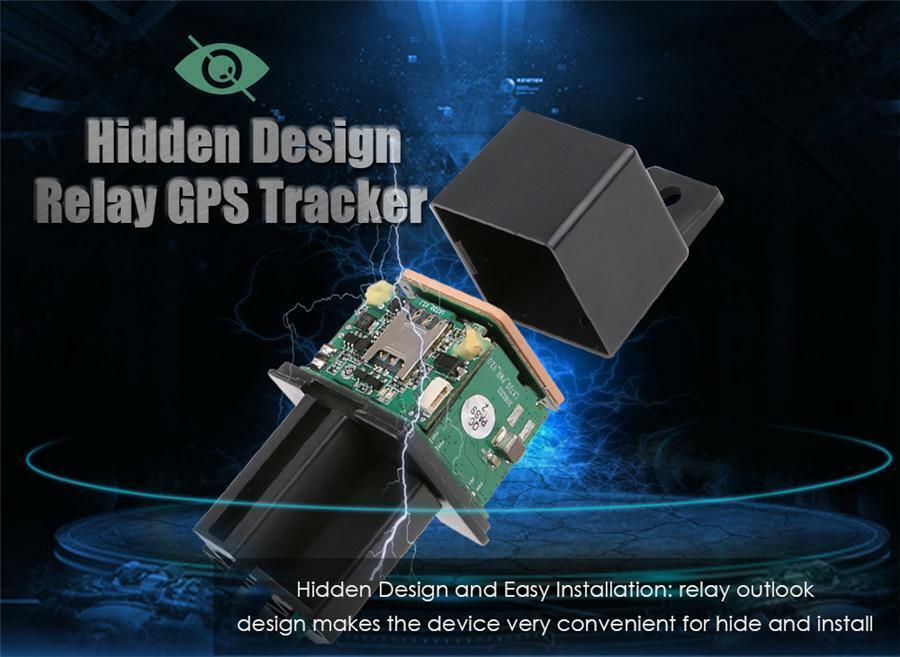 Car Real-Time Tracking Relay GPS Tracker Device GSM Locator Remote ...