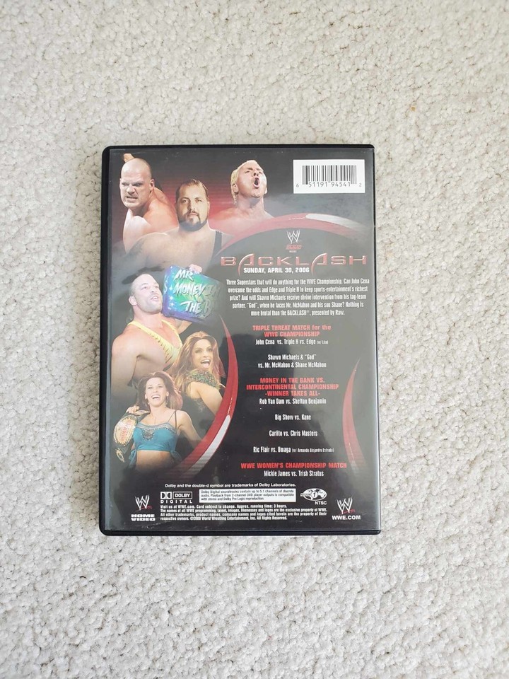 WWE - Backlash 2006 (DVD, 2006) 651191945412 | eBay