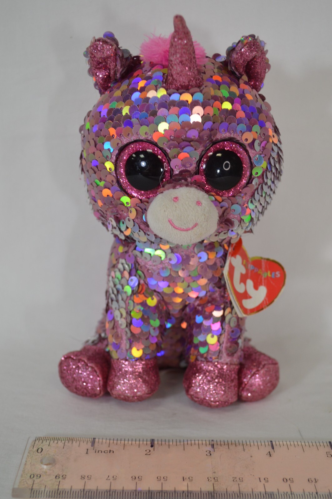TY Beanie Boos Flippables Sparkle 7in. Stuffed Plush Pink Sequence ...