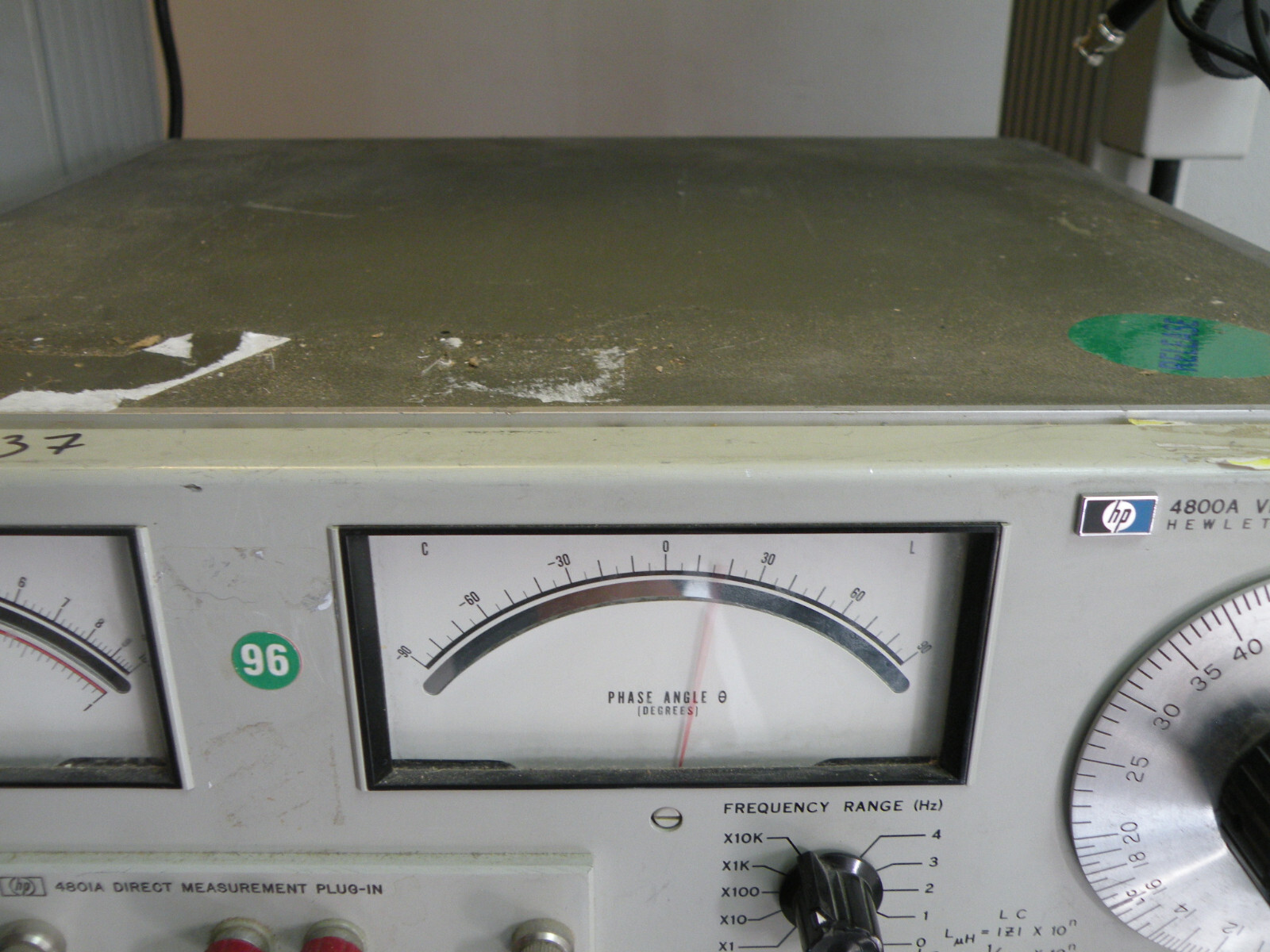 HP 4800A Vector Impedance Meter w/ 4801A Direct Measurement Plug-In | eBay