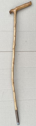 Natural Handle Hiking Stick Walking Cane 34-1/2” Lightweight Copper Tip ...