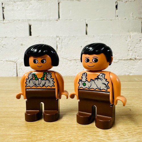 LEGO Duplo Caveman 4555pb035 & Cavewoman 4555pb145 Minifigure | eBay