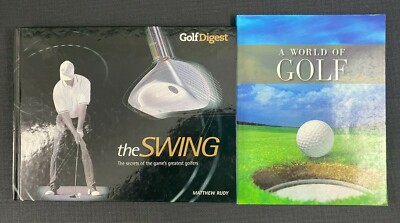 2 x GOLF BOOKS The Swing (Golf Digest Book) + A World Of Golf FREE POST ...
