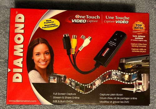 Diamond One Touch Video Capture Burns DVDs Edits New | eBay