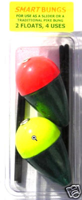 2 SMART BUNGS XL PIKE FLOATS FOR SEA COARSE FISHING IN LINE RIGS DEAD BAIT TRACE | eBay UK