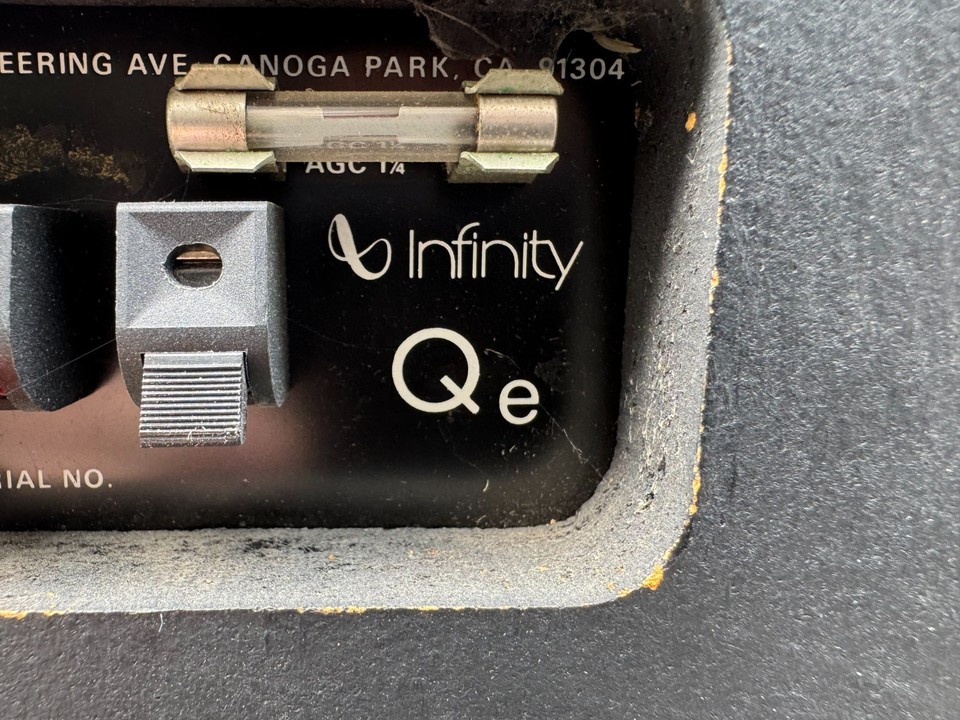 Infinity Qe Single Speaker Home Audio Vintage HiFi Stereo Bookshelf ...