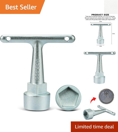 Curb Stop Wrench Meter Key T Handle Wrench for Pentagon Curb Boxes ...