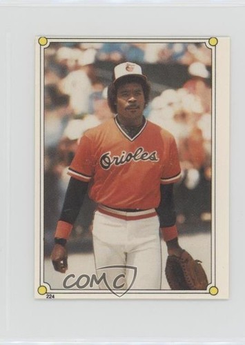 1987 Topps Album Stickers Test Issue Hard Back Eddie Murray #224 HOF ...